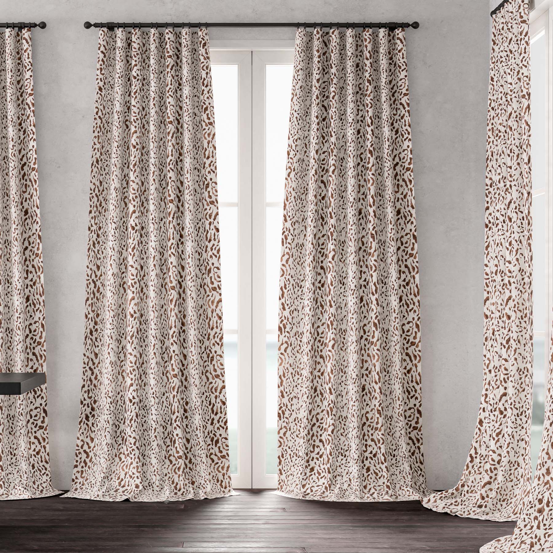 Spectrum Safari Java Drapery Panels (Set of Two - 52x120) by Lili Alessandra