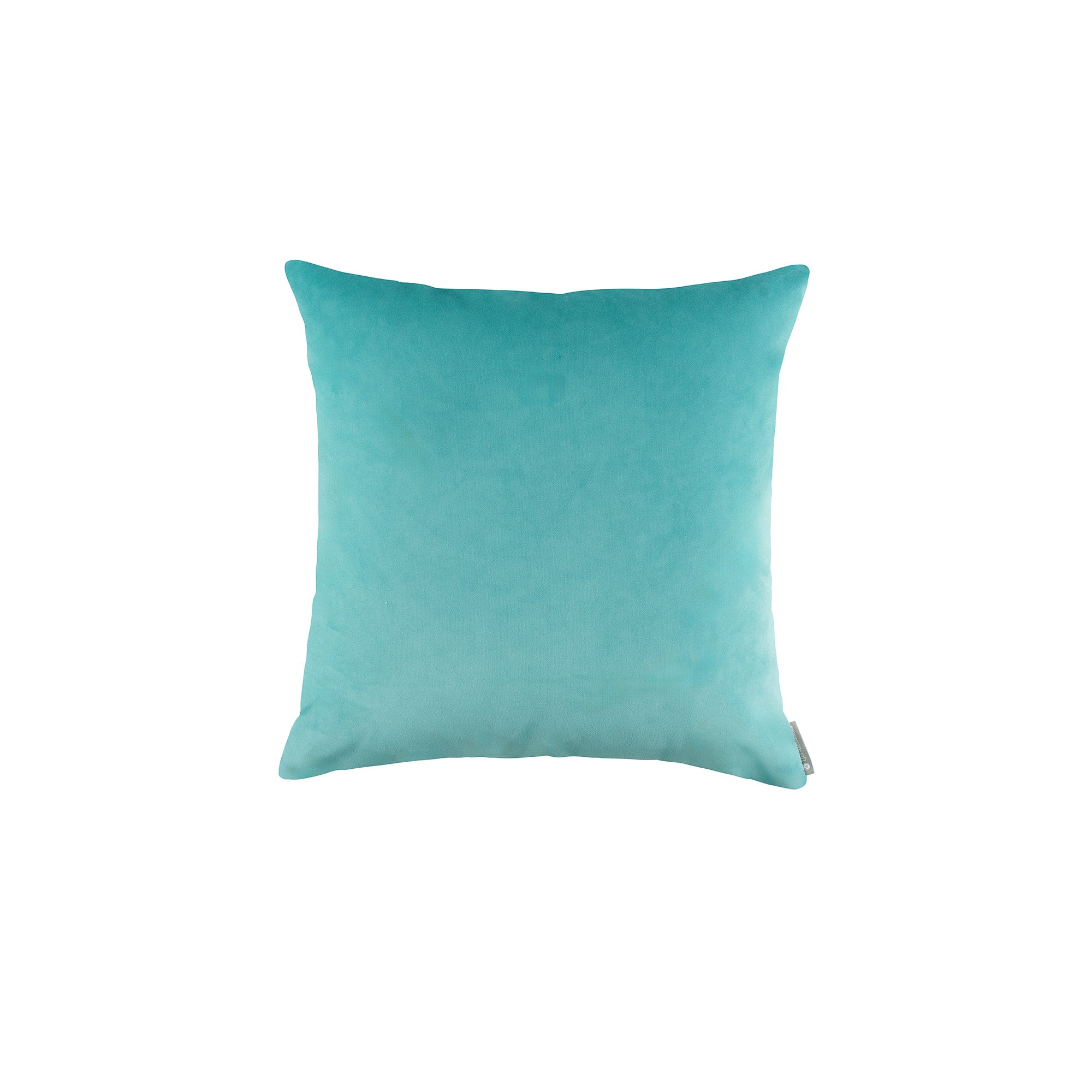Vivid Bluebox Small Square Pillow (22x22) by Lili Alessandra