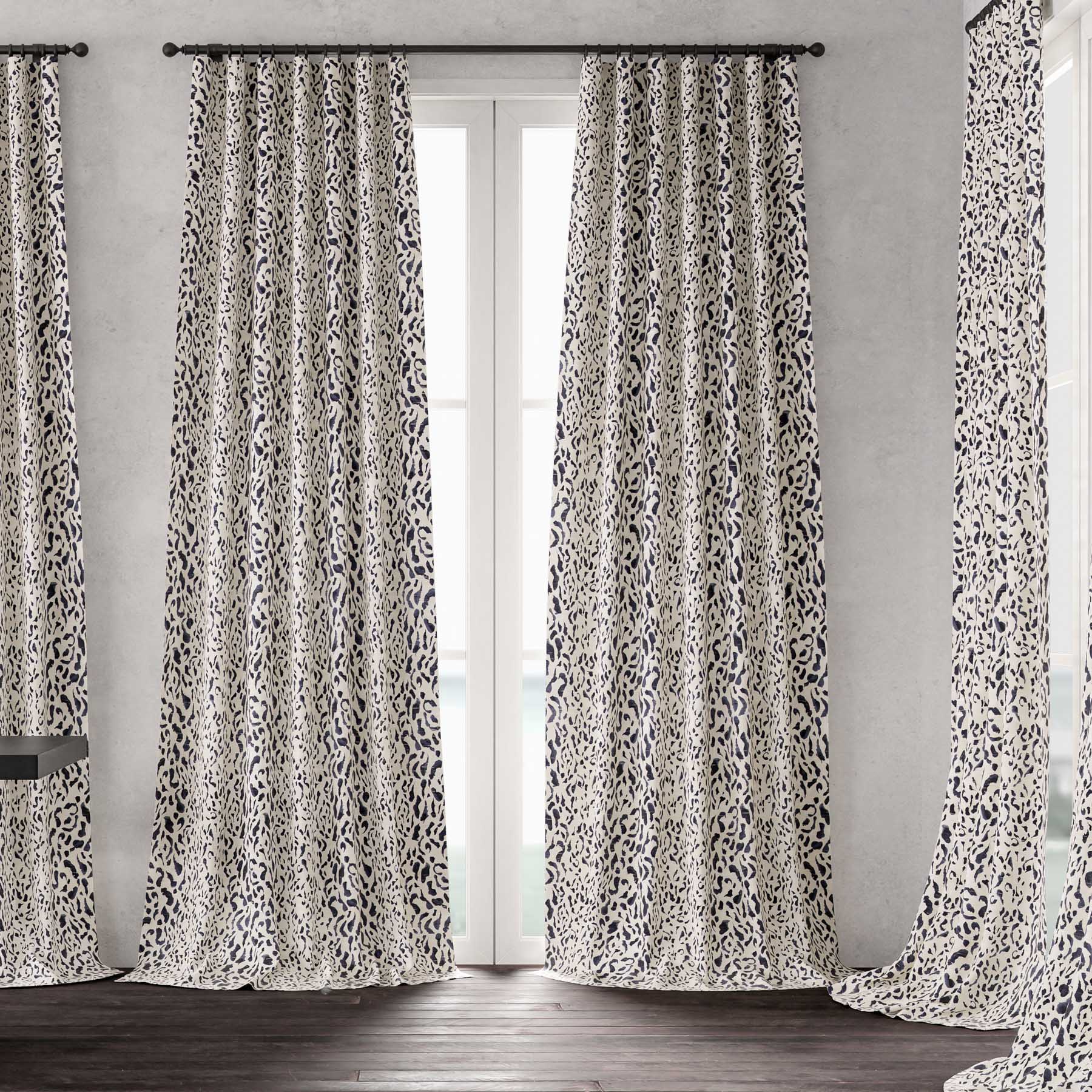 Spectrum Safari Onyx Drapery Panels (Set of Two - 52x144) by Lili ...